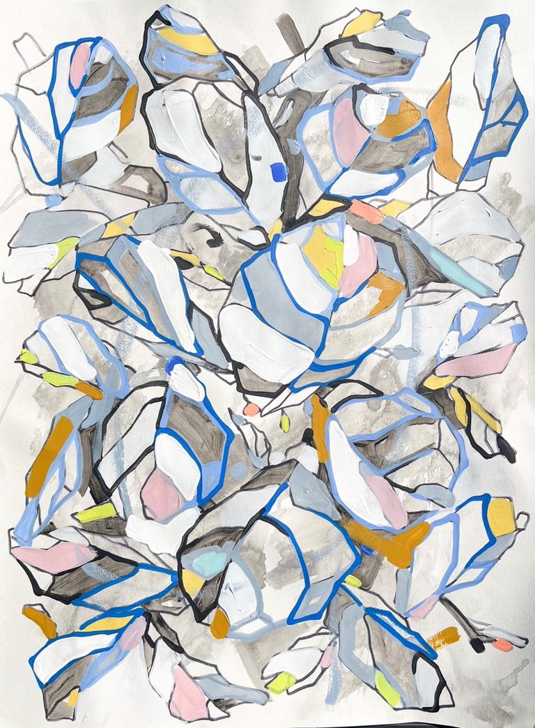Mary Singleton - Swan Song II, acrylic painting, abstract, nature ...