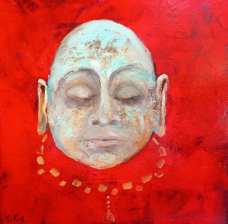Mary Titus - Buddha 1 - Mary Titus - Abstract Painting - Oil On Canvas ...