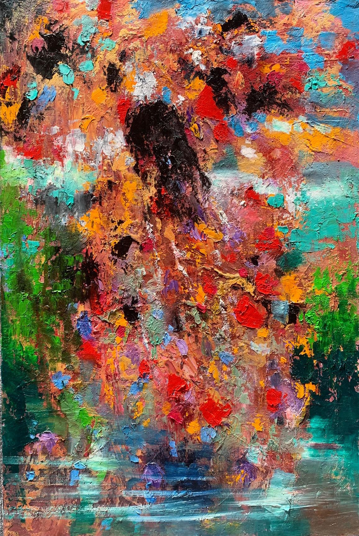 Mary Titus - Good Fortune - Mary Titus - Abstract Painting - Mixed ...