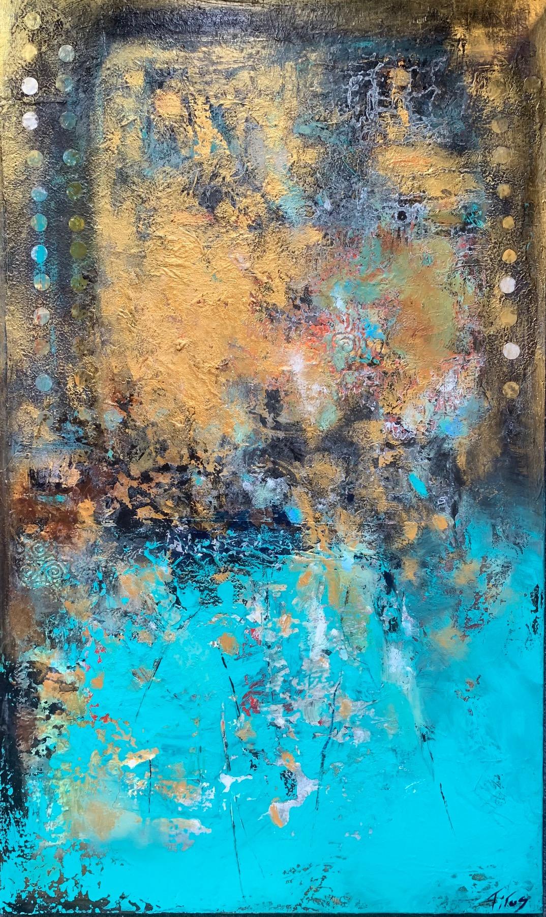 Mary Titus - Underwater - Mary Titus - Abstract Painting - Mixed Media ...
