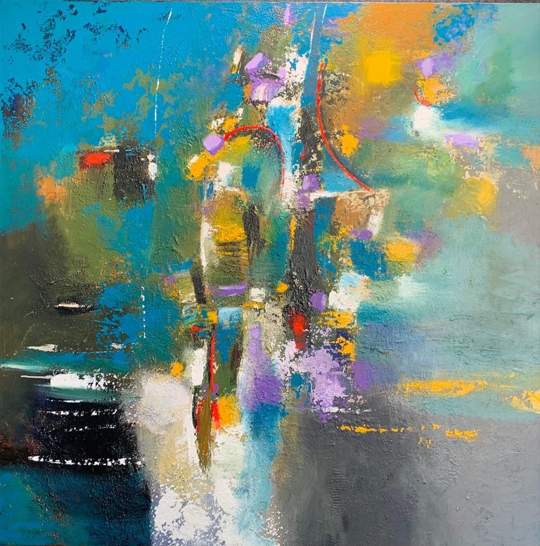 Mary Titus - Sideways - Mary Titus - Abstract Painting - Mixed Media On ...