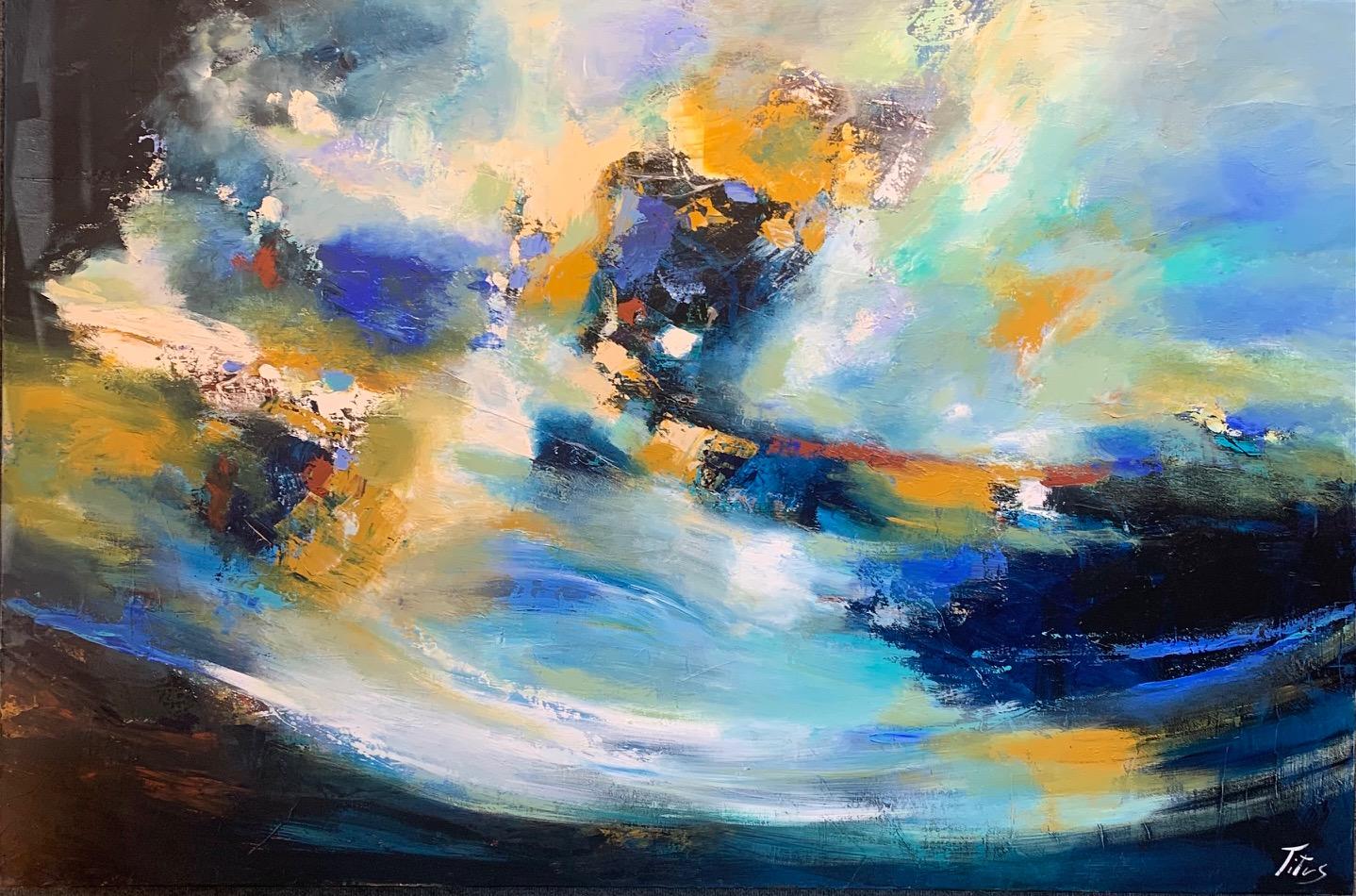 Mary Titus - A Spree - Mary Titus - Abstract Painting - Acrylic On ...