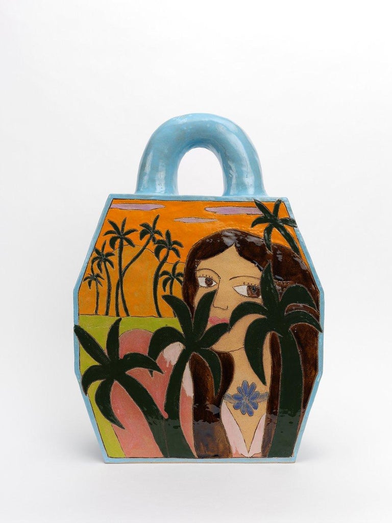 Maryam Yousif – Cosmic Handtasche: Schwarze Rose im Angebot bei 1stDibs