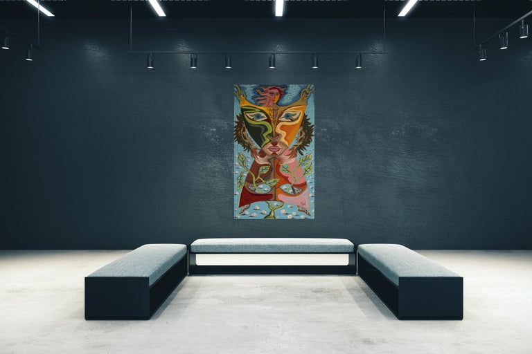 Mascarade, Tapisserie De Haute Lisse by David Sol ''1989'' Rare, Single ...