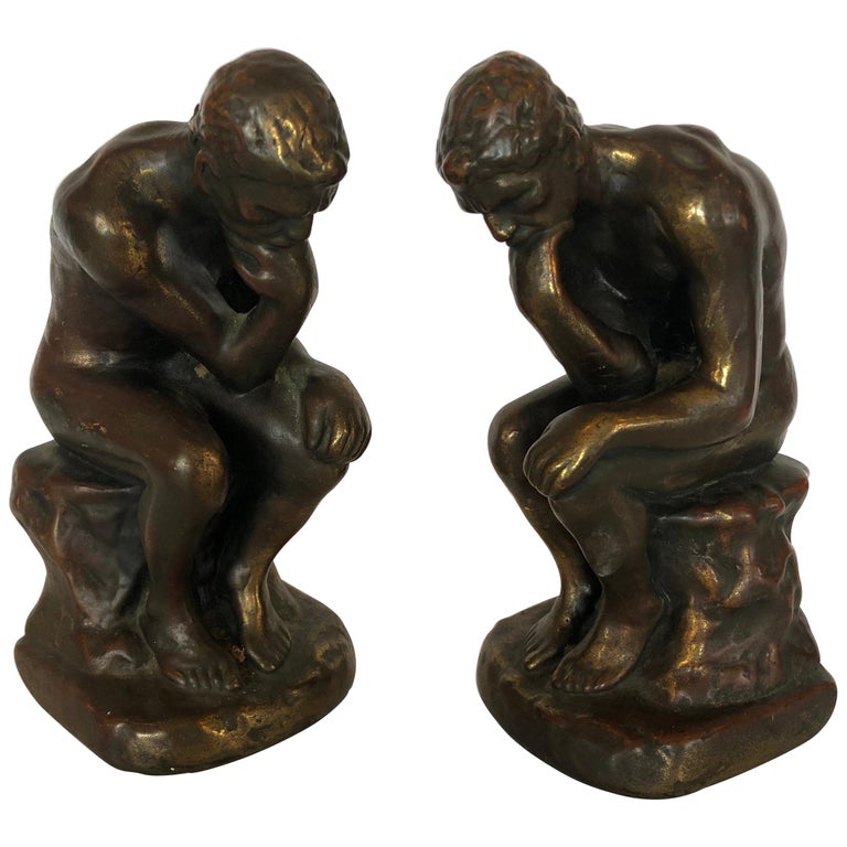 Masculine Bronze Clad Male Nude Bookends at 1stDibs | masculine nude ...
