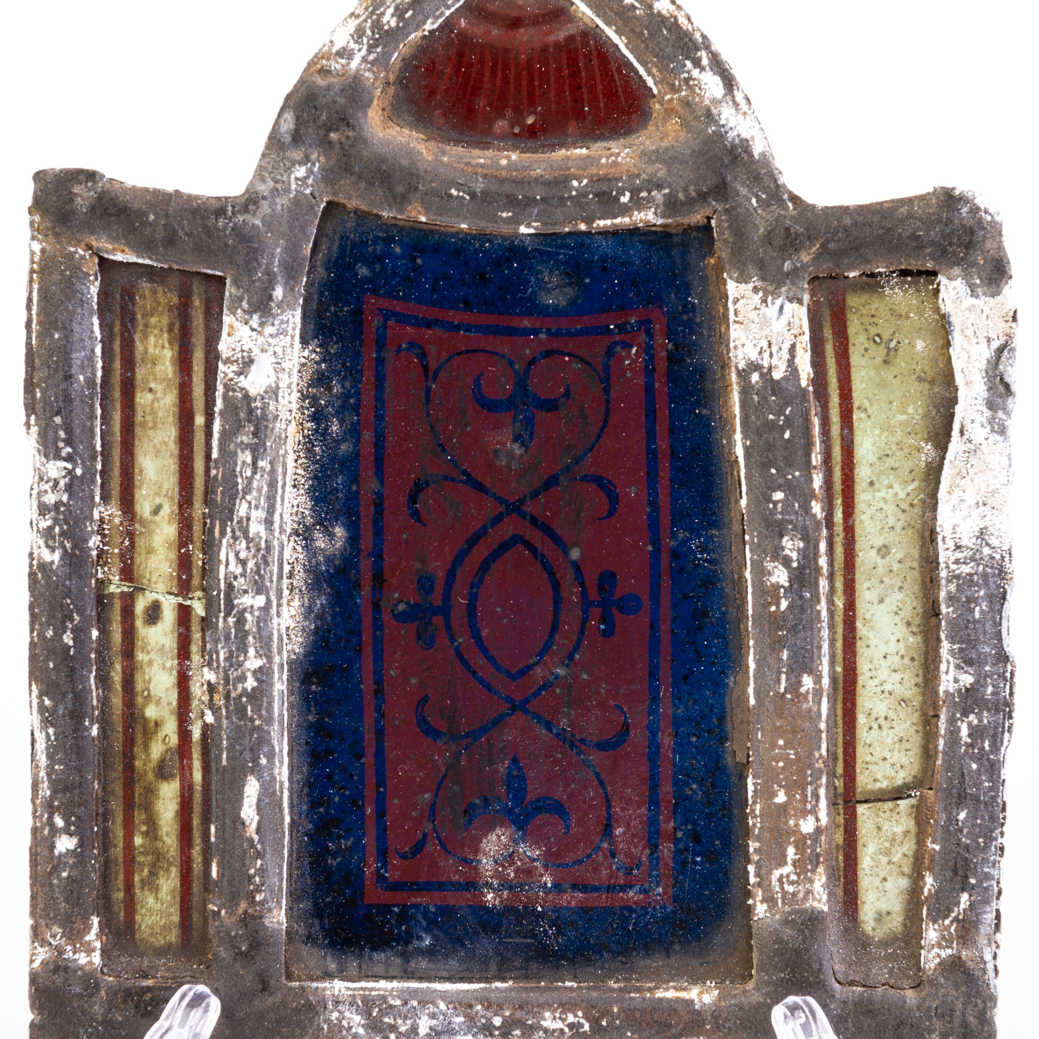 Masonic Stained Glass All Seeing Eye Icon 19th Century For Sale at 1stDibs