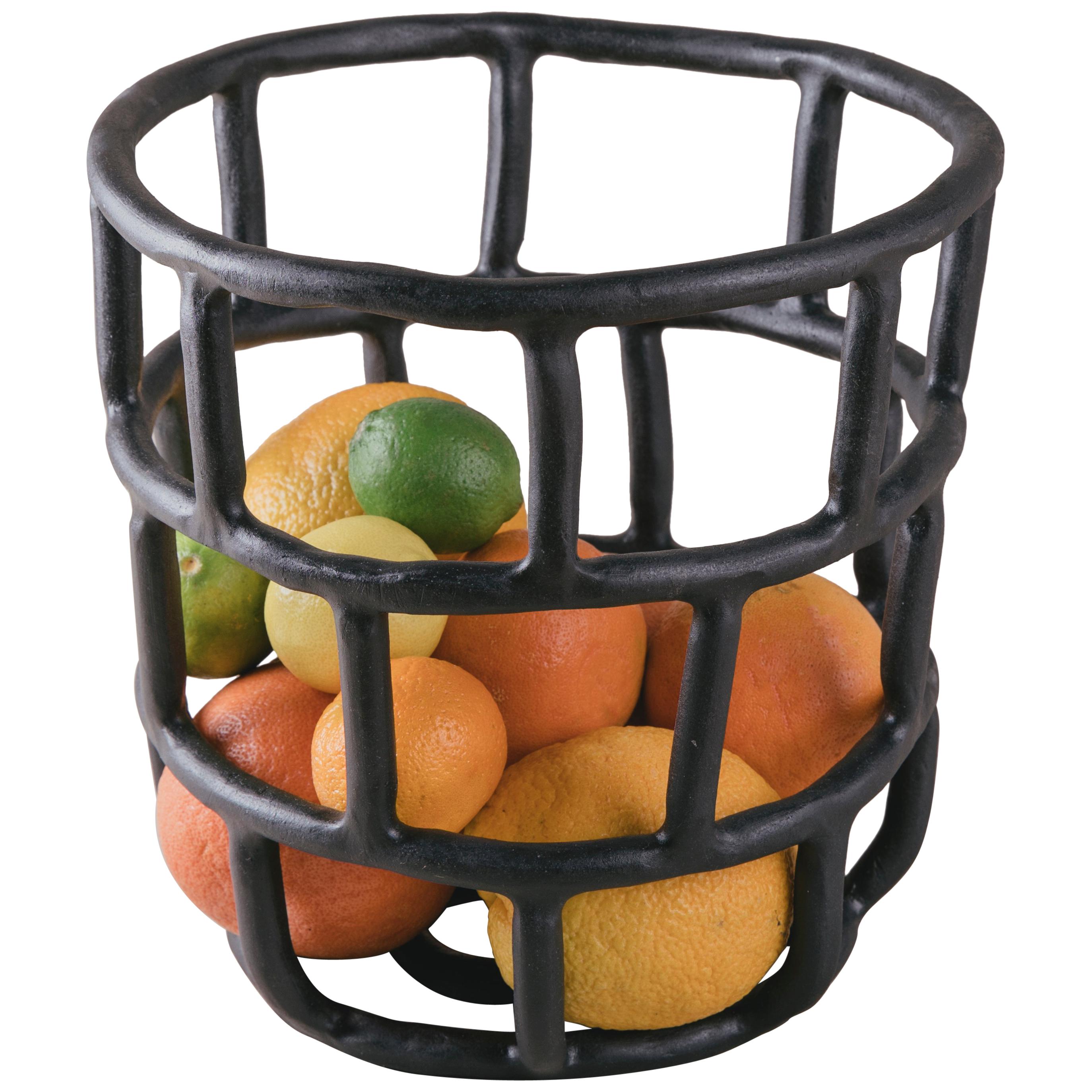 Masonry Barrel, Large Ceramic Basket For Sale at 1stDibs