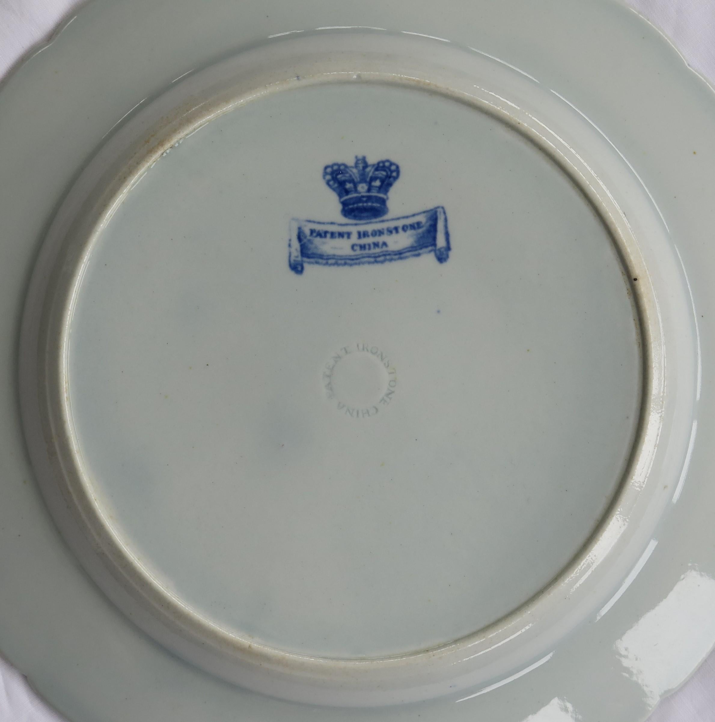 Masons Ironstone Dinner Plate in Blue India Pheasants Pattern, circa ...