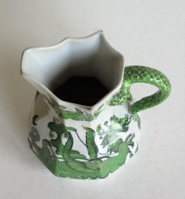 Mason's Ironstone Jug or Pitcher Green Dragon Chinoiserie Pattern ...