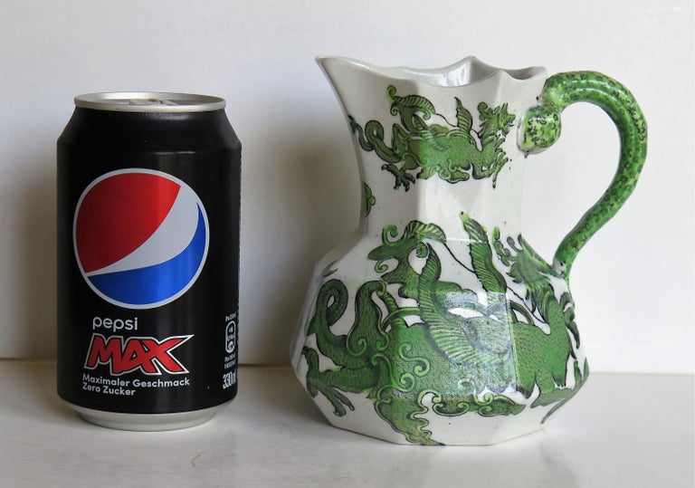 Mason's Ironstone Jug or Pitcher Green Dragon Chinoiserie Pattern ...