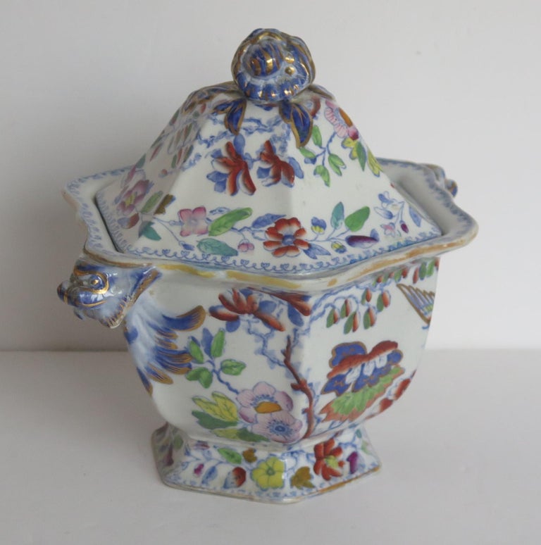 Mason's Ironstone Sauce Tureen in Flying Bird Pattern, Circa 1860 at ...