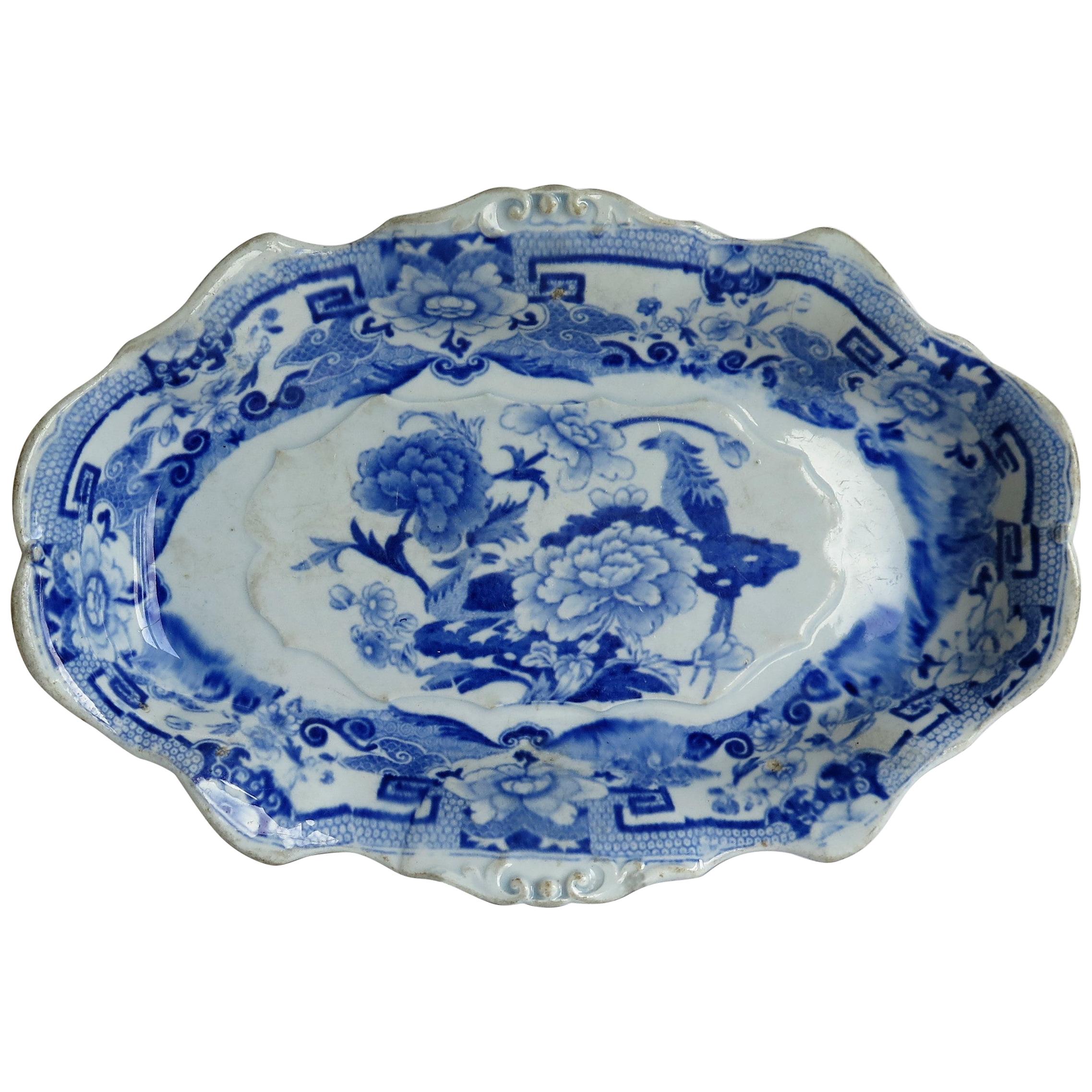 Mason's Ironstone Serving Dish Blue and White India Pheasants Pattern ...