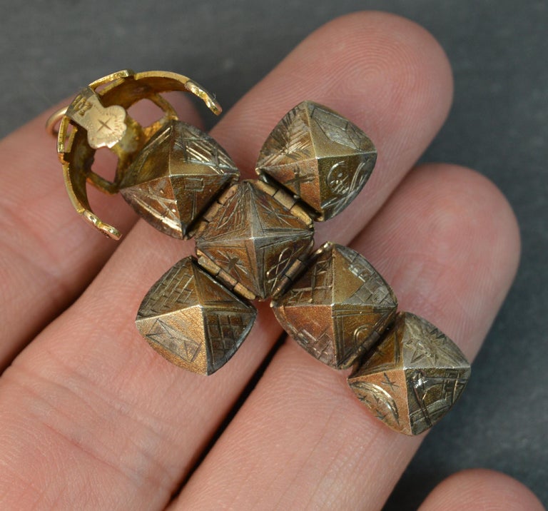 Masons Masonic 9 Carat Gold and Silver Ball Fob or Pendant at 1stDibs ...