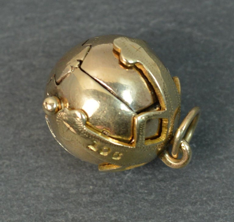 Masons Masonic 9 Carat Gold and Silver Ball Fob or Pendant at 1stDibs ...