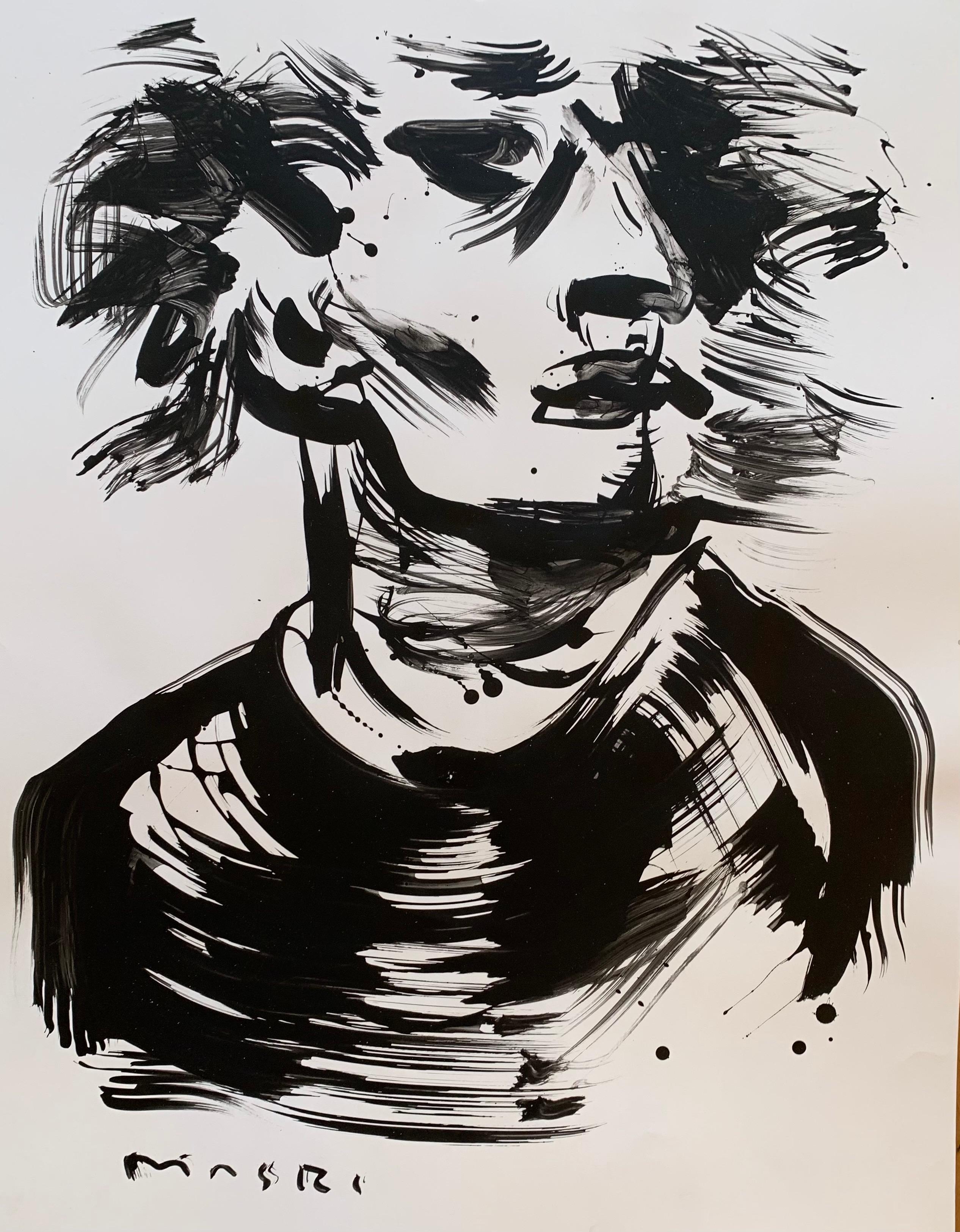 Alysanne McGaffey - Distemper Painting, Portrait of San Francisco poet ...