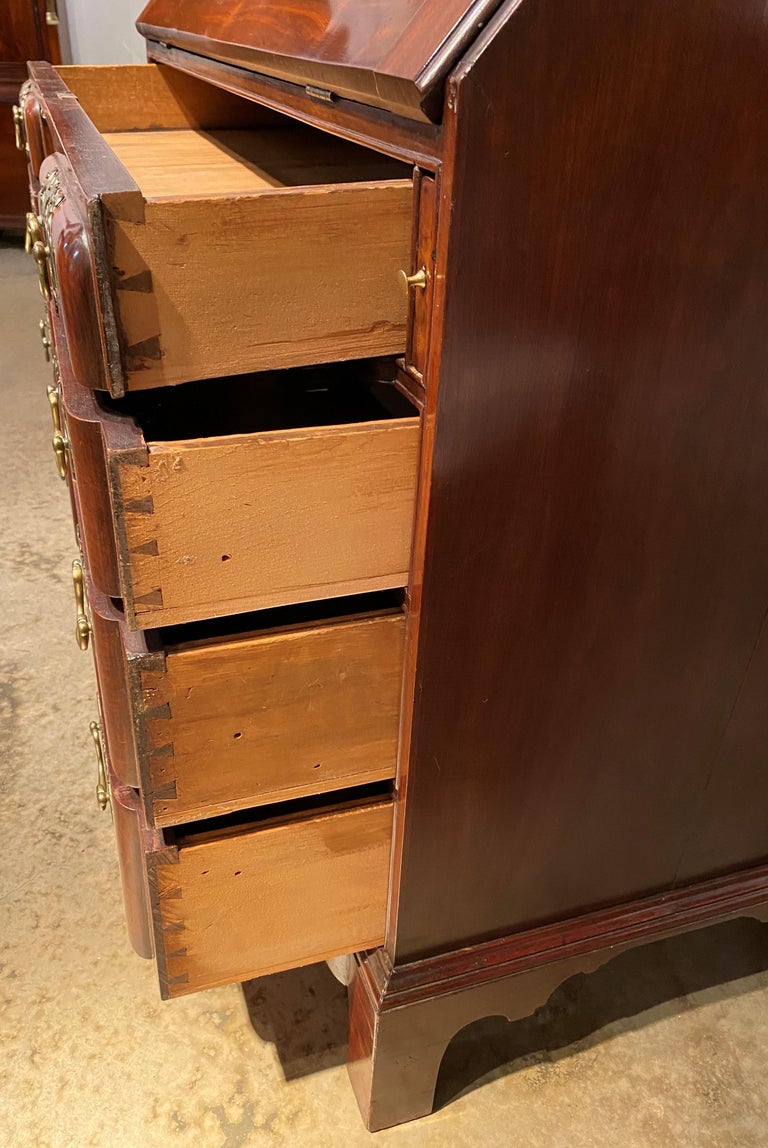 Massachusetts Chippendale Mahogany Block Front Desk circa 1780 at ...