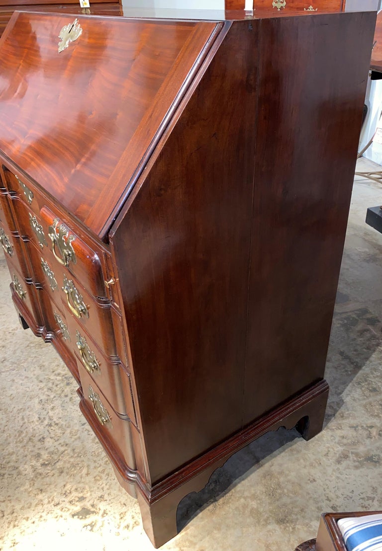 Massachusetts Chippendale Mahogany Block Front Desk circa 1780 at ...