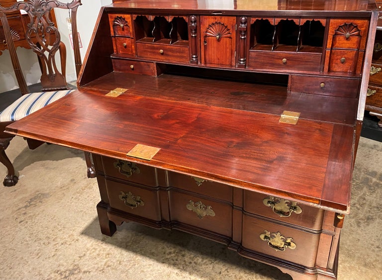 Massachusetts Chippendale Mahogany Block Front Desk circa 1780 at ...