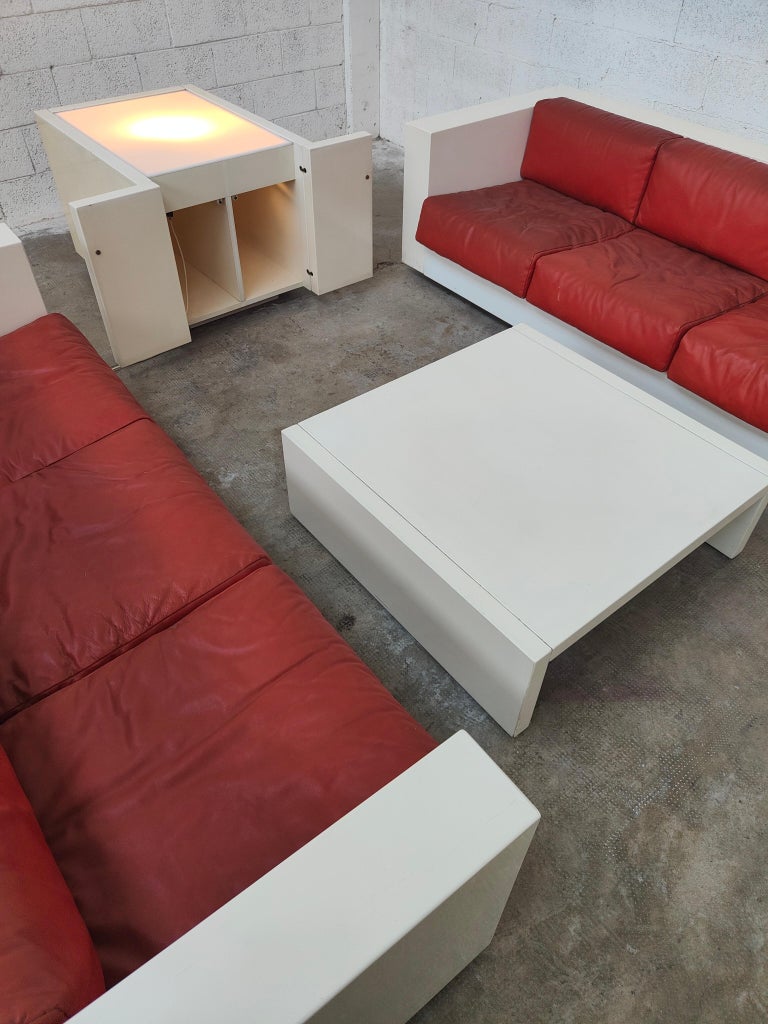 Massimo and Lella Vignelli "Saratoga" Living Room Set Poltronova, 1960s ...