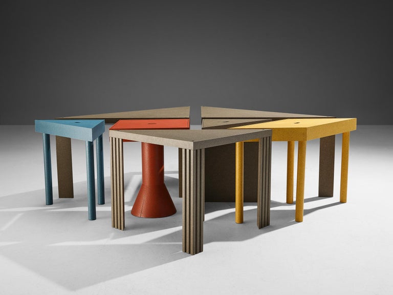 Table à manger modulaire "Tangram" de Massimo Morozzi pour Cassina En ...