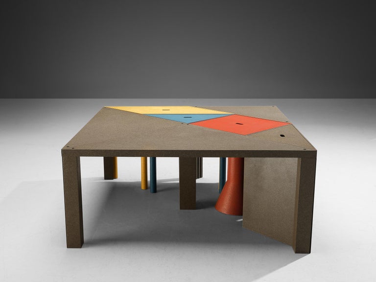 Massimo Morozzi for Cassina Modular ‘Tangram’ Dining Table For Sale at ...