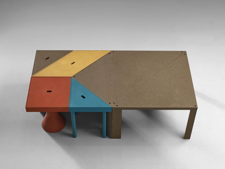 Massimo Morozzi for Cassina Modular ‘Tangram’ Dining Table For Sale at ...