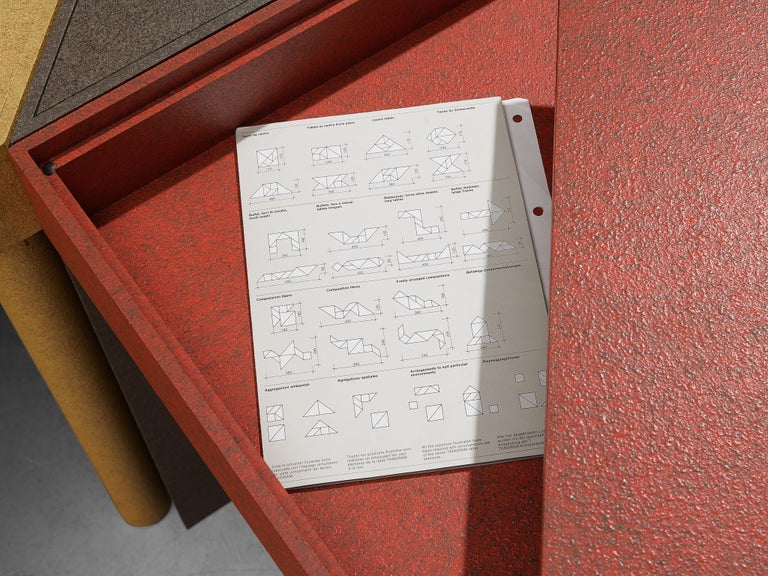 Massimo Morozzi for Cassina Modular ‘Tangram’ Dining Table For Sale at ...