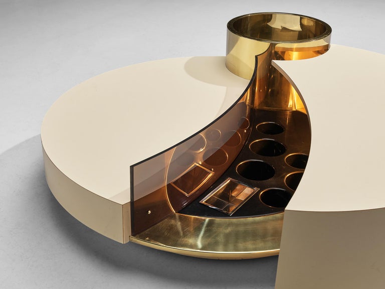 Massimo Papiri for Mario Sabot ‘Harry’s Bar’ Cocktail Table with Dry ...