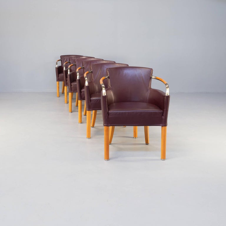 Massimo Scolari ‘Liba’ Dining Chair for Giorgetti Set/6 For Sale at 1stDibs