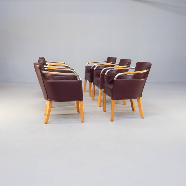 Massimo Scolari ‘Liba’ Dining Chair for Giorgetti Set/6 For Sale at 1stDibs