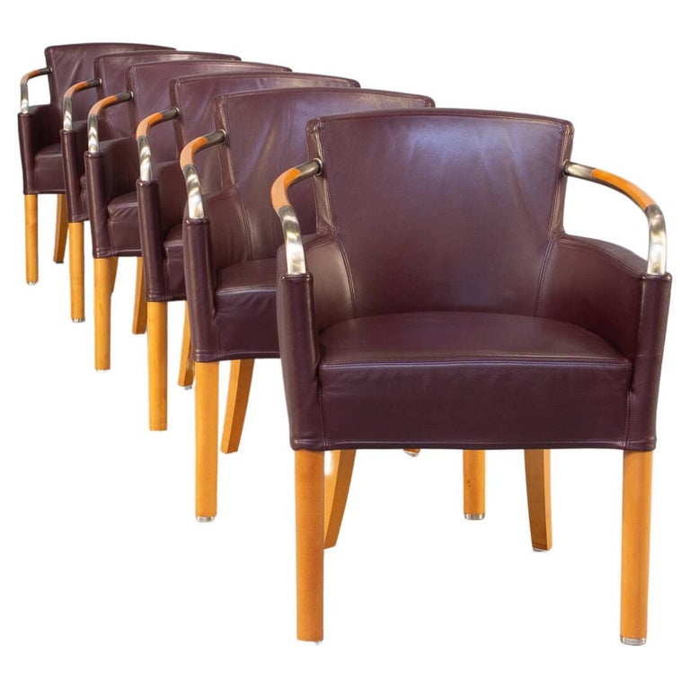 Massimo Scolari ‘Liba’ Dining Chair for Giorgetti Set/6 For Sale at 1stDibs