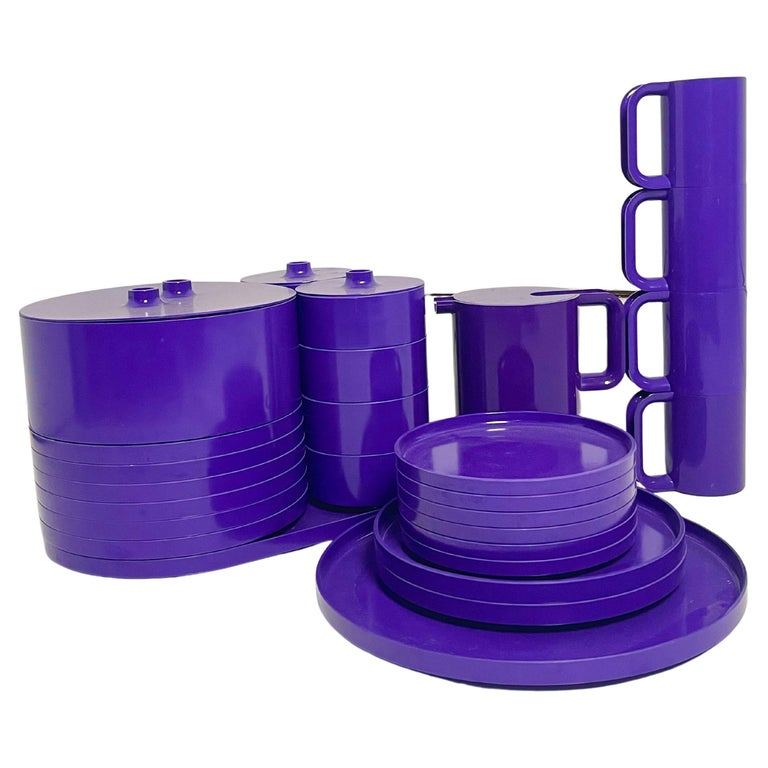 Massimo Vignelli Stackable Tableware for Heller, 1964 at 1stDibs