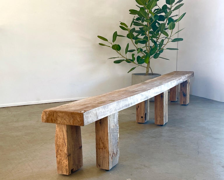 Massive Oak Bench at 1stDibs