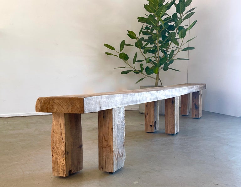 Massive Oak Bench at 1stDibs