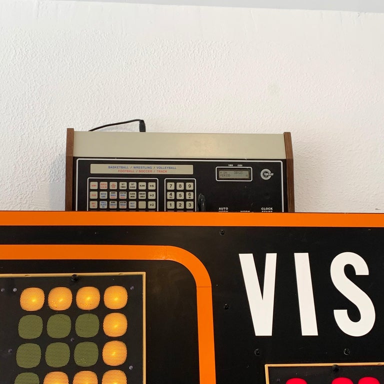 Massive 1970s Basketball Scoreboard at 1stDibs | old scoreboard