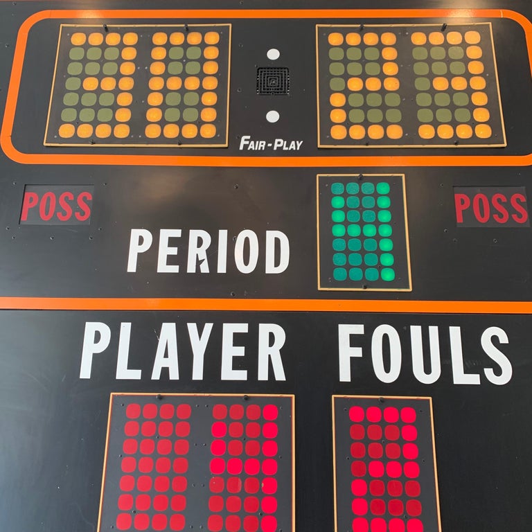 Massive 1970s Basketball Scoreboard at 1stDibs | old scoreboard