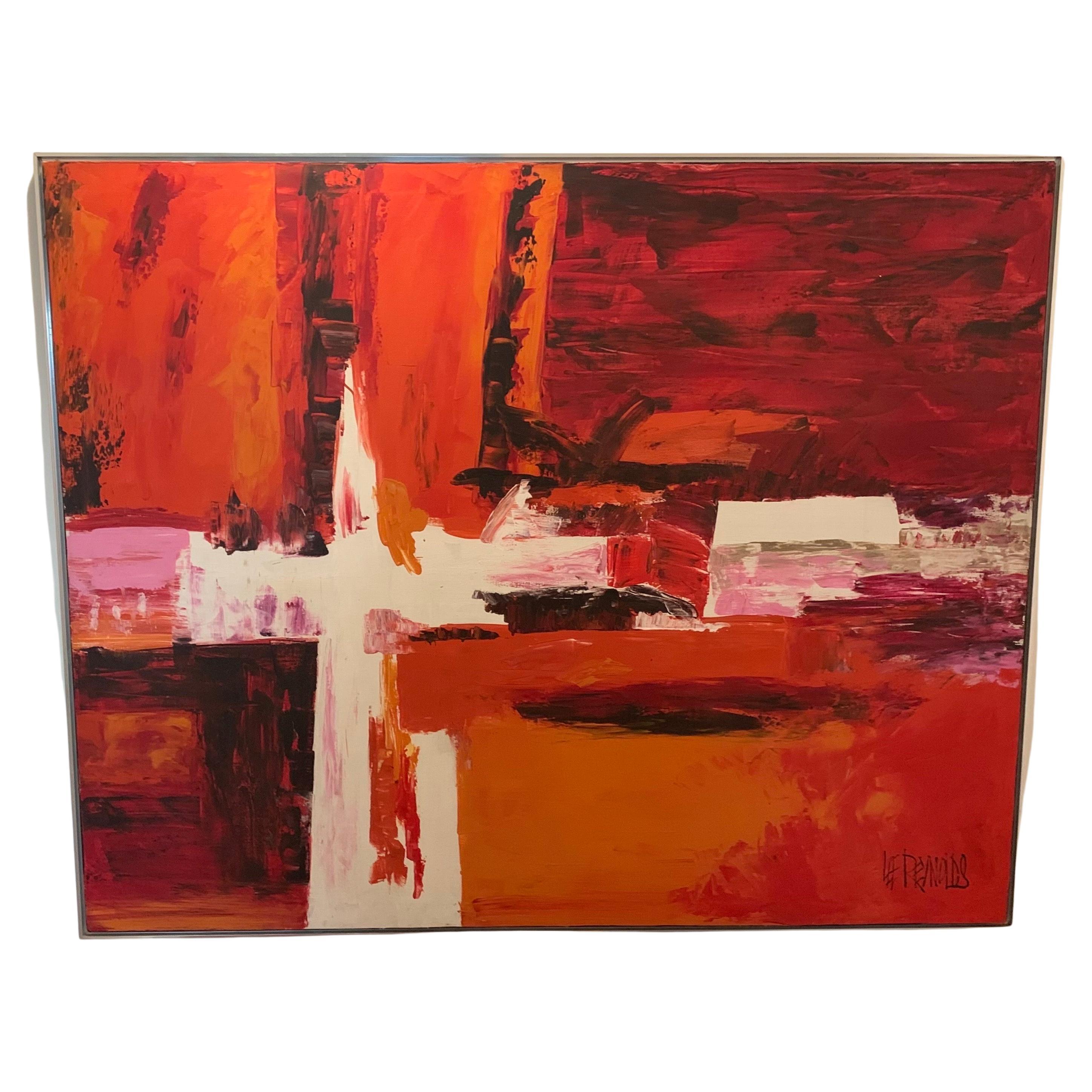 1970's Abstract Painting For Sale at 1stDibs