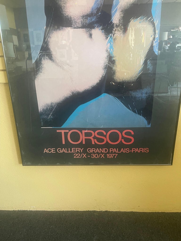 Massive Andy Warhol "Torso" Poster Ace Gallery Paris, 1977 For Sale at ...