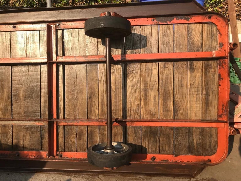 Massive Antique Factory Rolling Cart, circa 1920, 6 available For Sale ...