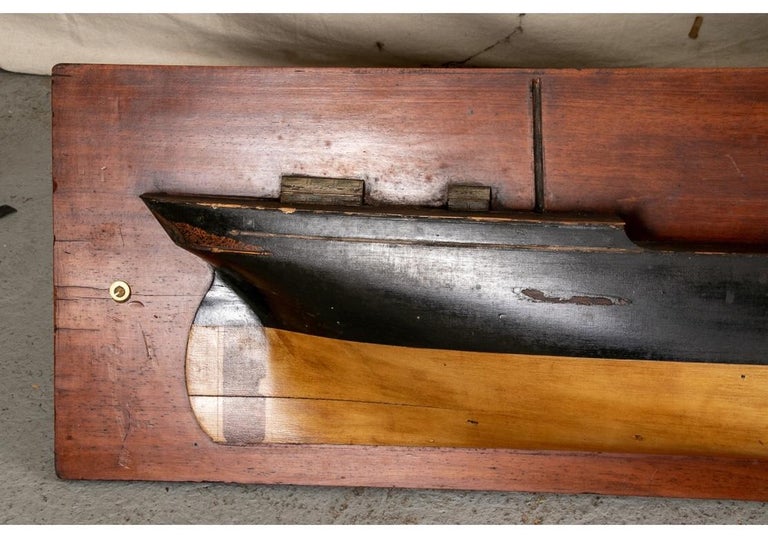 Massive Antique Half Hull Ship Model For Sale at 1stDibs