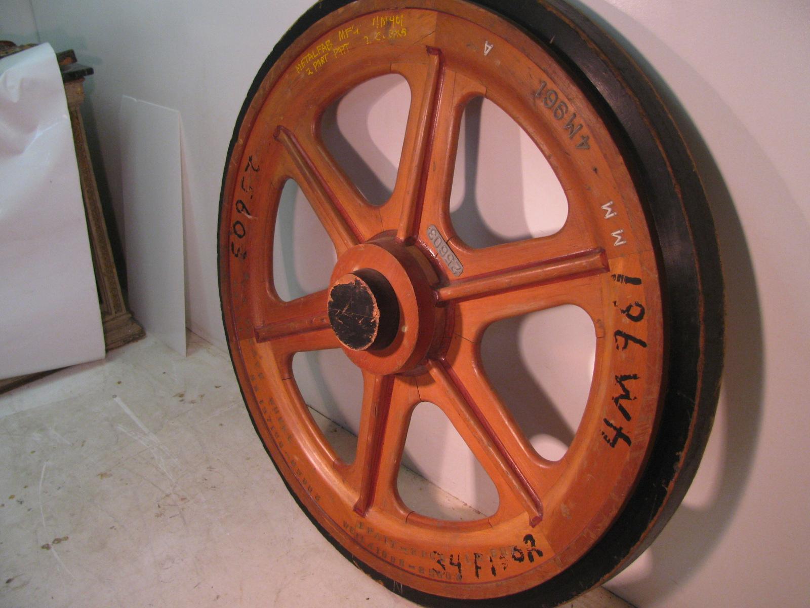 19thC Massive Industrial Antique Architectural Handmade Foundry Gear ...