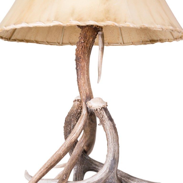Massive Antler Table Lamp For Sale at 1stDibs | antler table lamps for sale