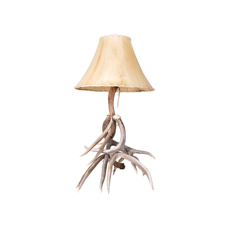 Massive Antler Table Lamp For Sale at 1stDibs | antler table lamps for sale