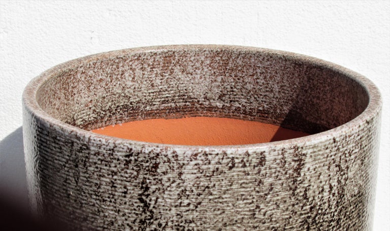 Massive Architectural Pottery Cylindrical Planter by Gainey Ceramics at ...