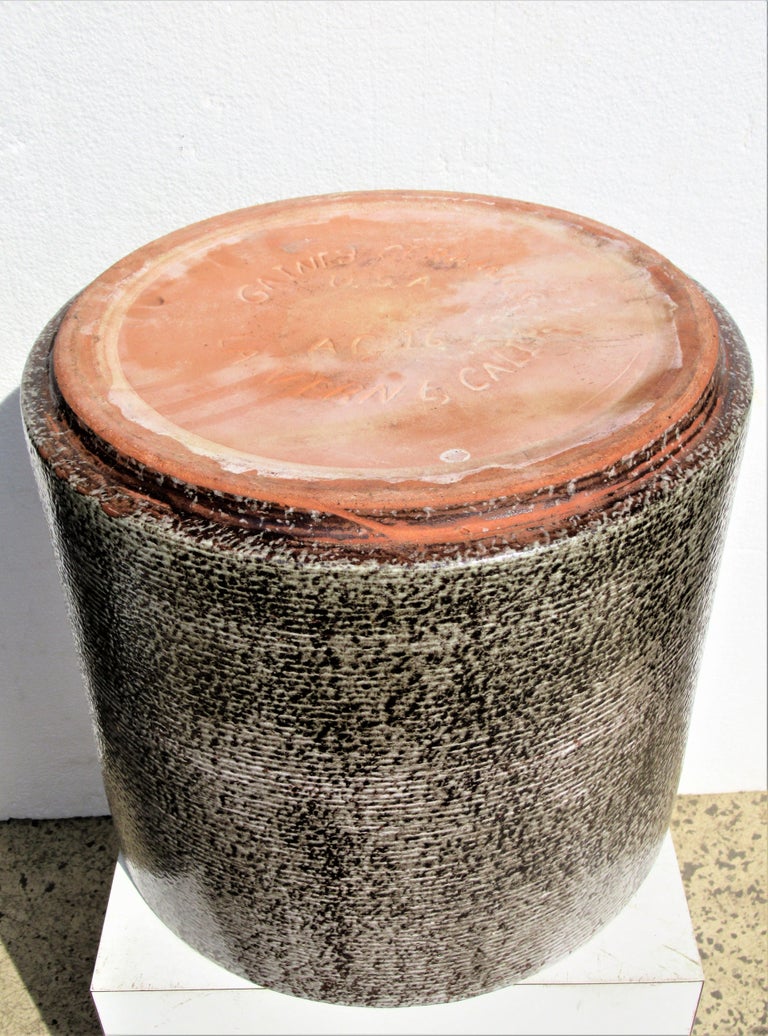 Massive Architectural Pottery Cylindrical Planter by Gainey Ceramics at ...
