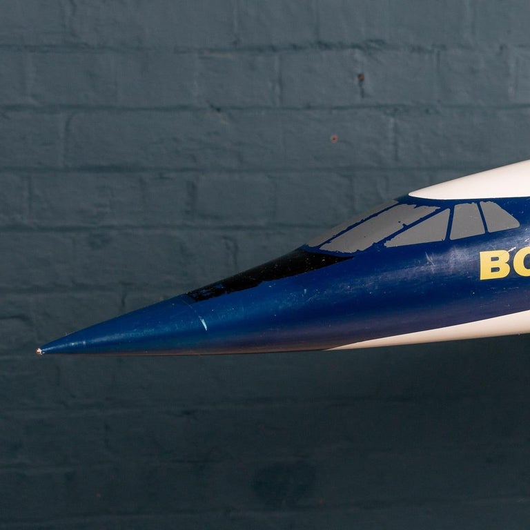 Massive Concorde Model on Original Chromed Stand, circa 1965 at 1stDibs