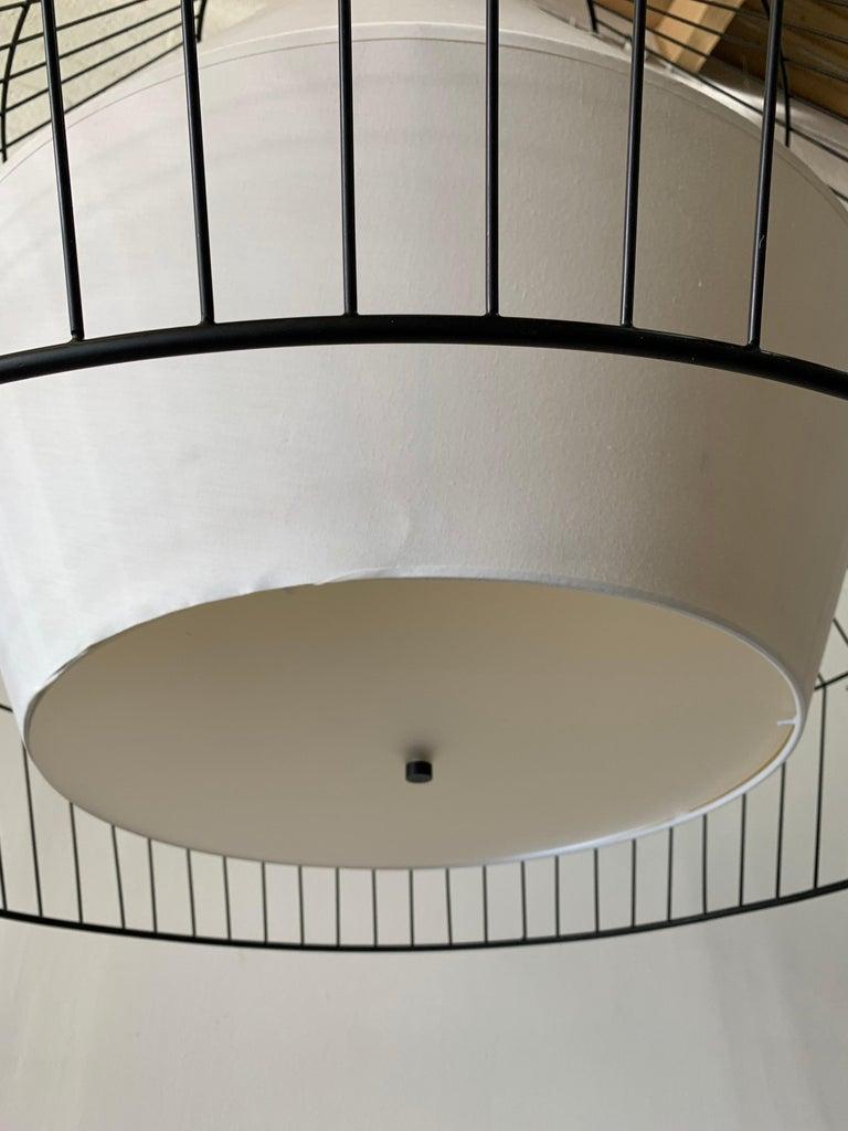 Massive Contemporary Cage Light Fixture For Sale at 1stDibs
