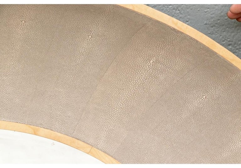 Massive Contemporary Faux Shagreen Mirror For Sale at 1stDibs