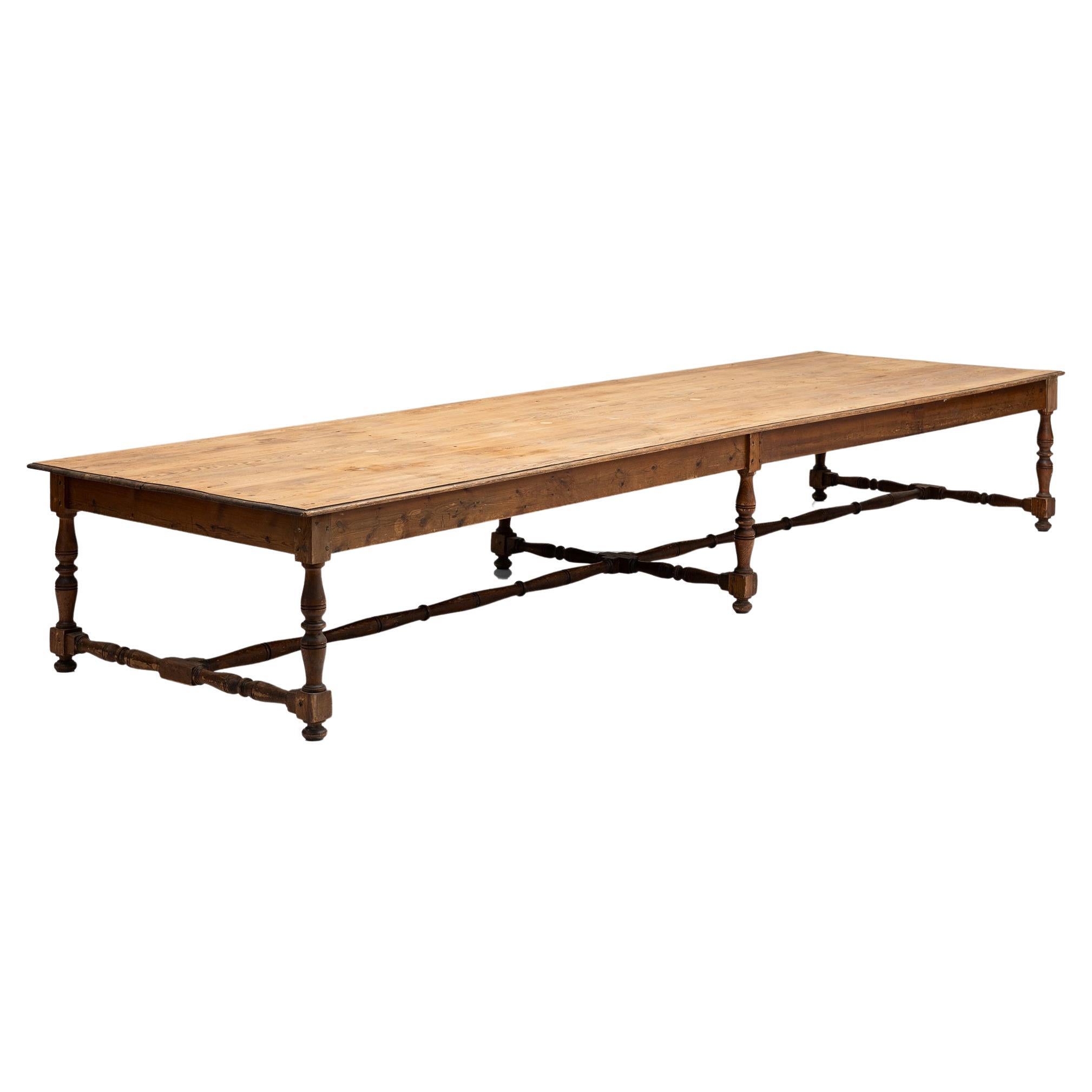 Massive Walnut Dining Table, France, circa 1850 at 1stDibs