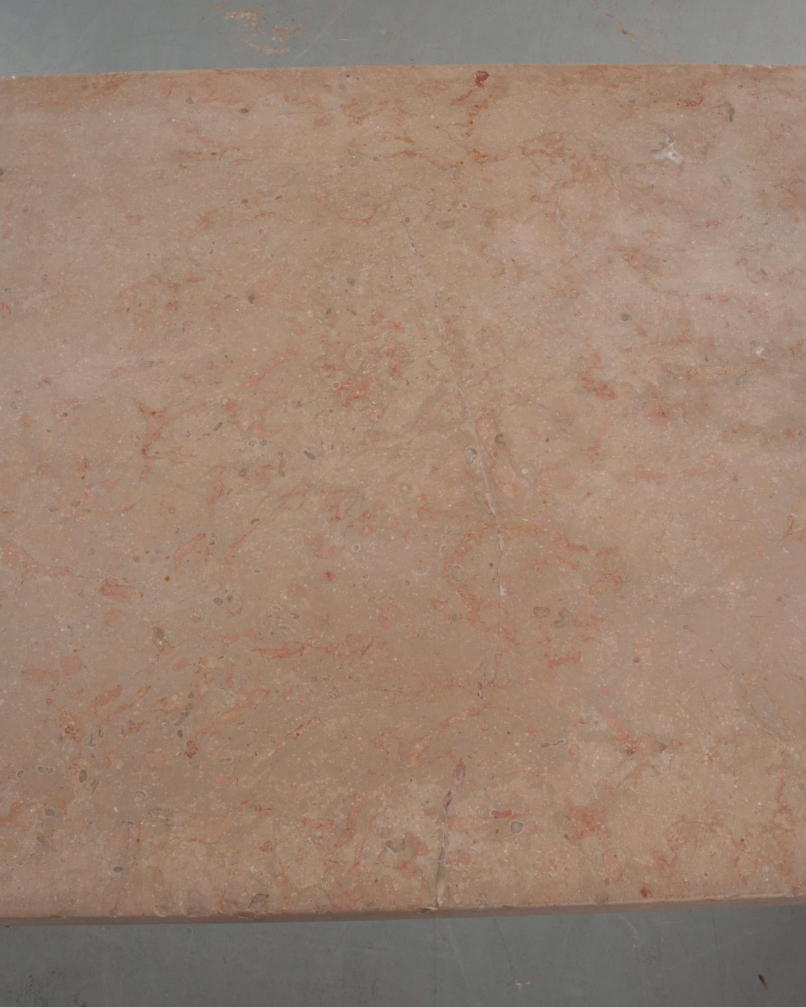 Massive English Oak and Soapstone Table at 1stDibs